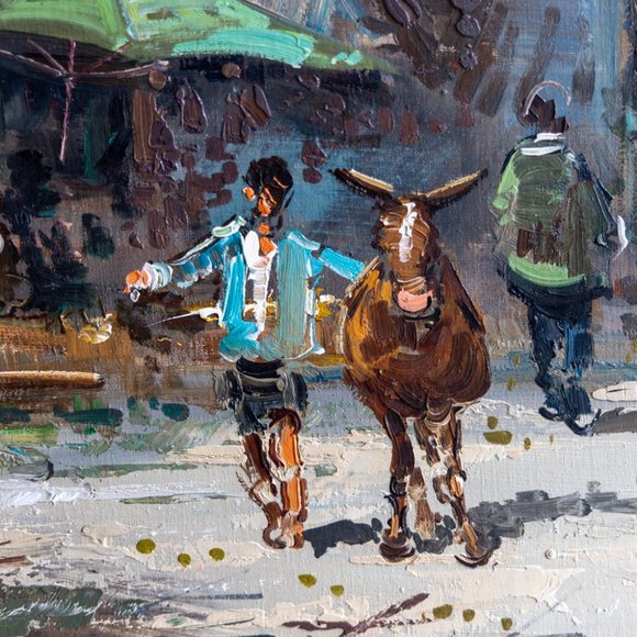 Federico | Art | Vintage 97s 1980s Original Oil Painting Signed ...